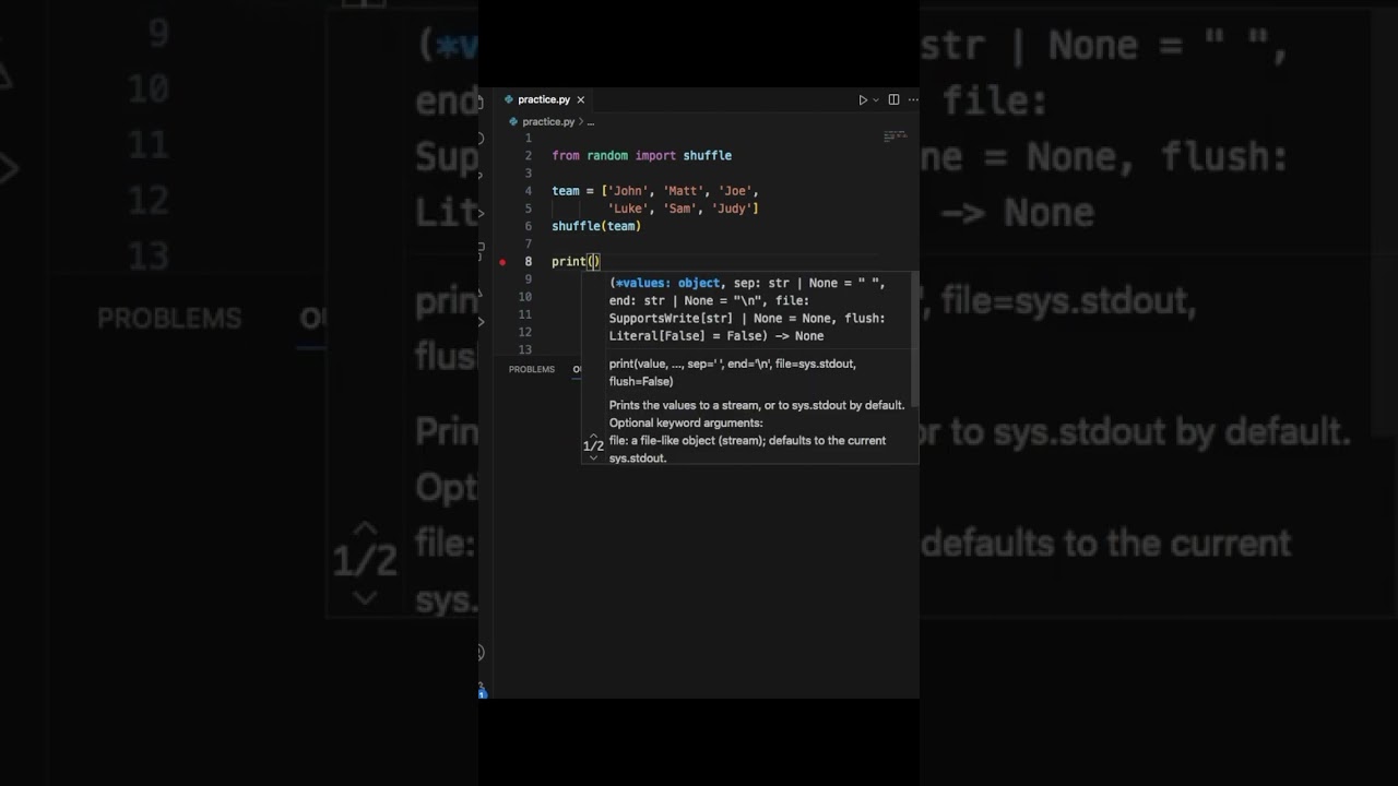 Shuffle and Index a List in Python #python #coding #learnpython
