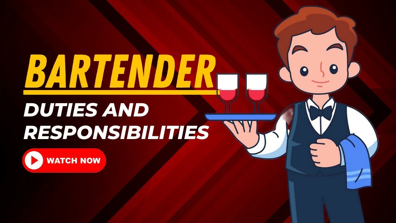Bartender Duties And Responsibilities