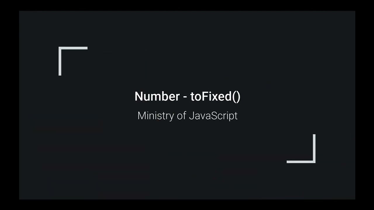 What is .toFixed() in JavaScript
