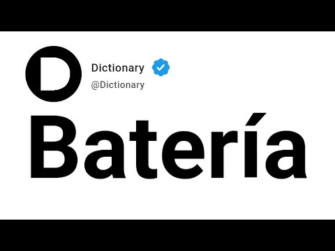 Batería Significado En Inglés