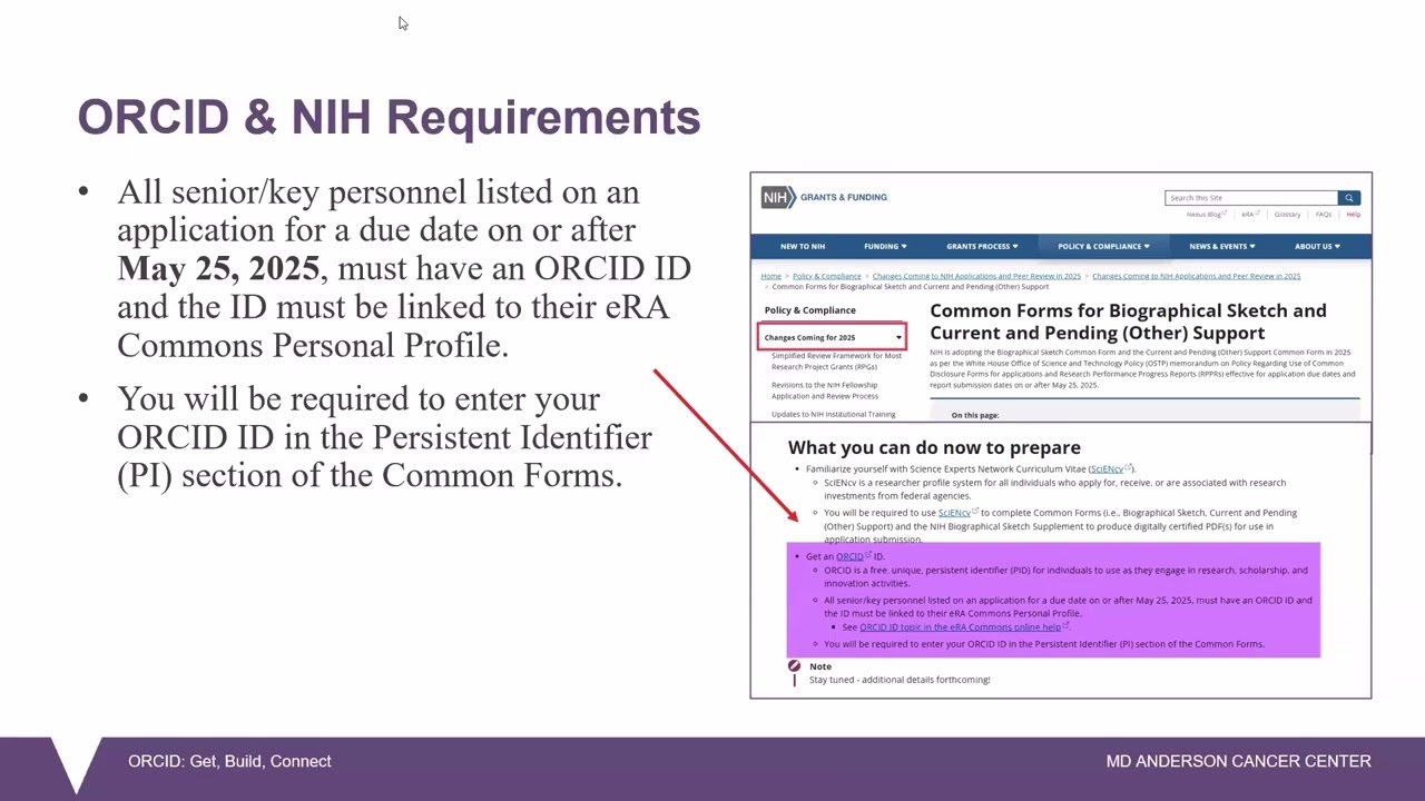 ORCID: Get, Build, Connect (March 2025)