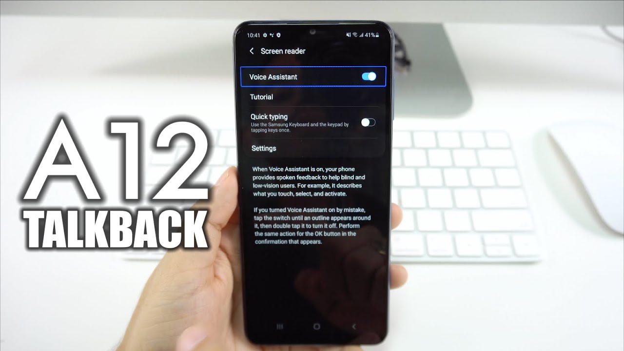 How to Disable / Turn OFF TalkBack on a Samsung Galaxy A12