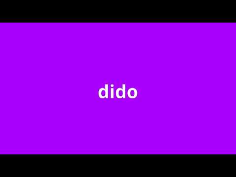 what is the meaning of dido