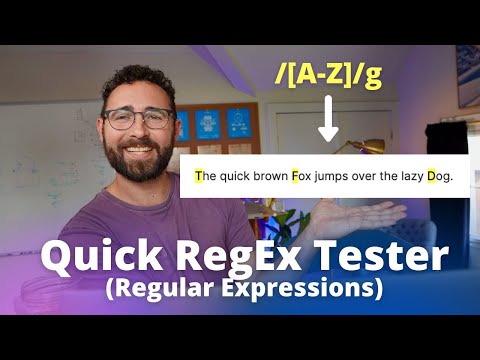 A quick regular expression tester / RegEx tester utility