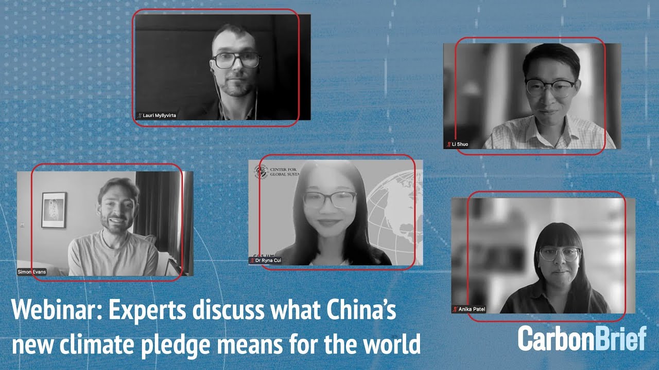 Webinar: Experts discuss what China's new climate pledge means for the world