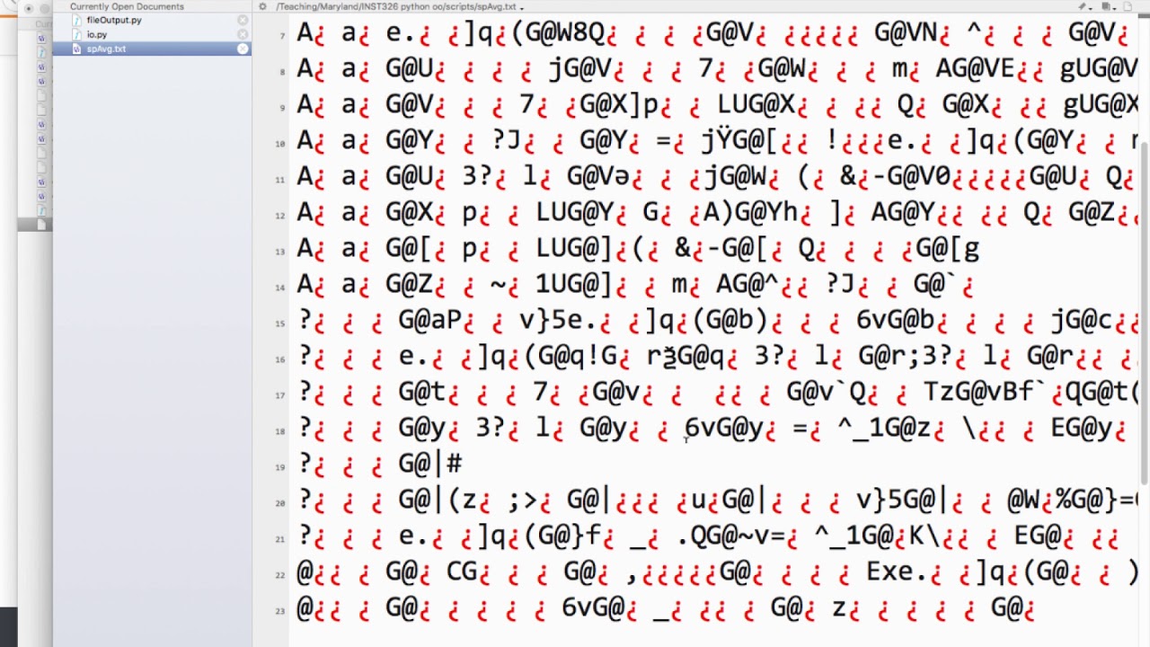 INST326: Pickling and File Output
