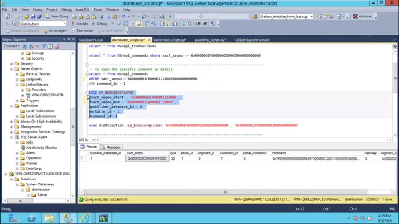 SQL Server Replication - Part 5