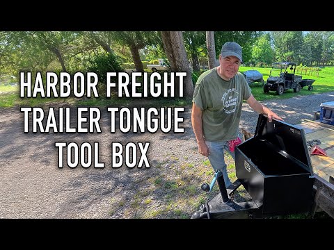 Best upgrade to my equipment trailer! Installing a Harbor Freight tool box. MCG Video #291