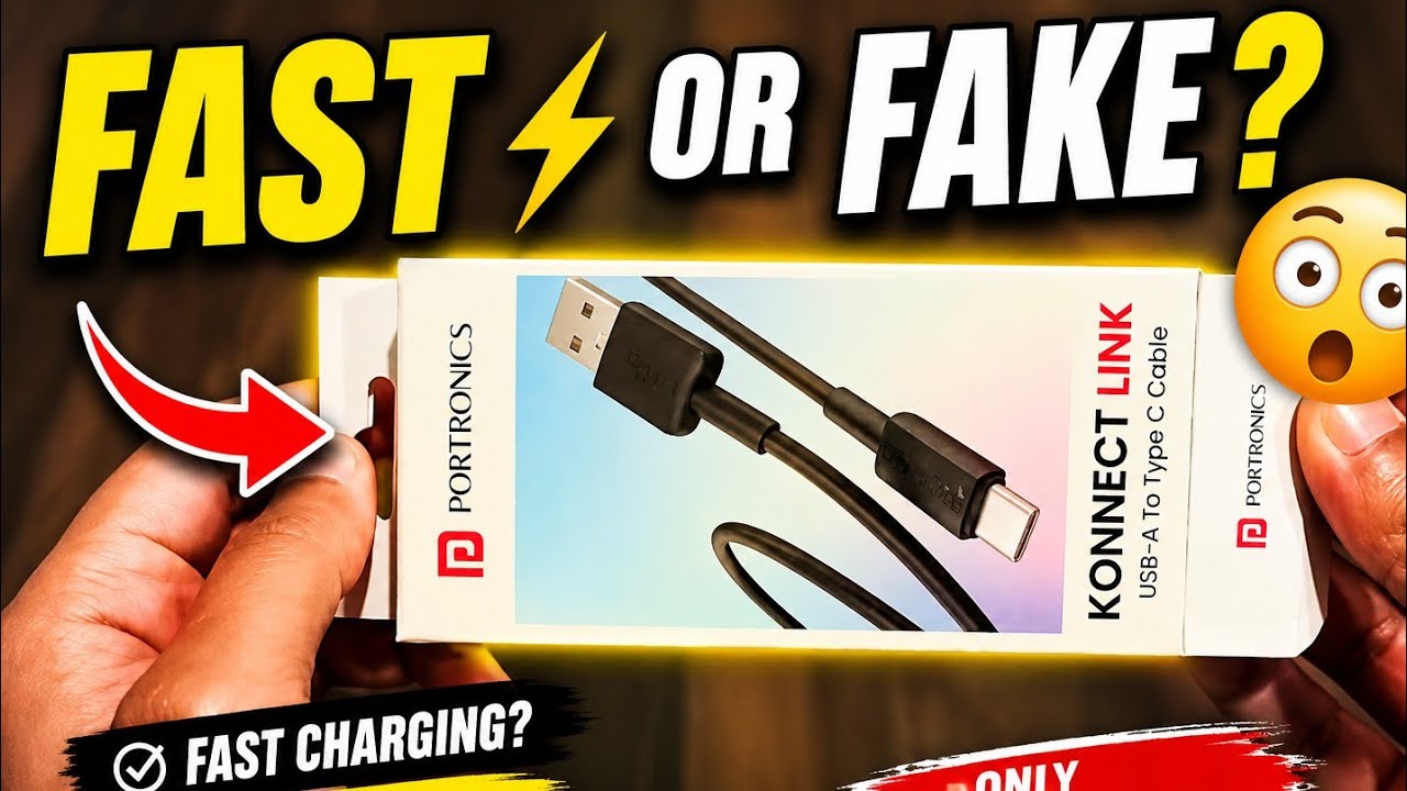 Budget Type-C Cable? Portronics Fast Charging Test & Honest Review