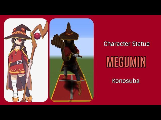 Megumin - Konosuba - Statue Minecraft Map