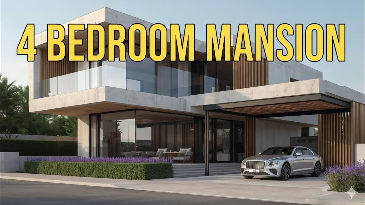 Modern luxury 4 Bedroom Mansion| Design Axis 