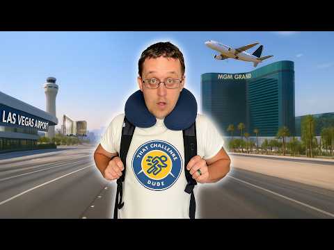 I WALKED From the Airport to the Las Vegas Strip - In the SUMMER!!