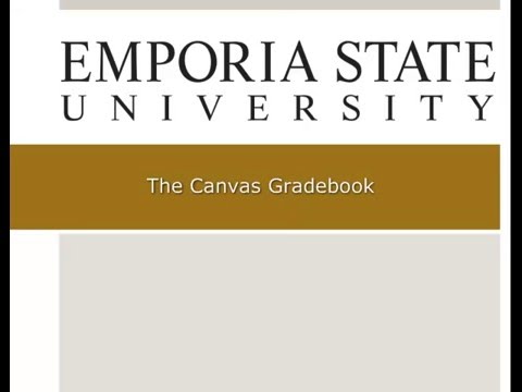 The Canvas Gradebook