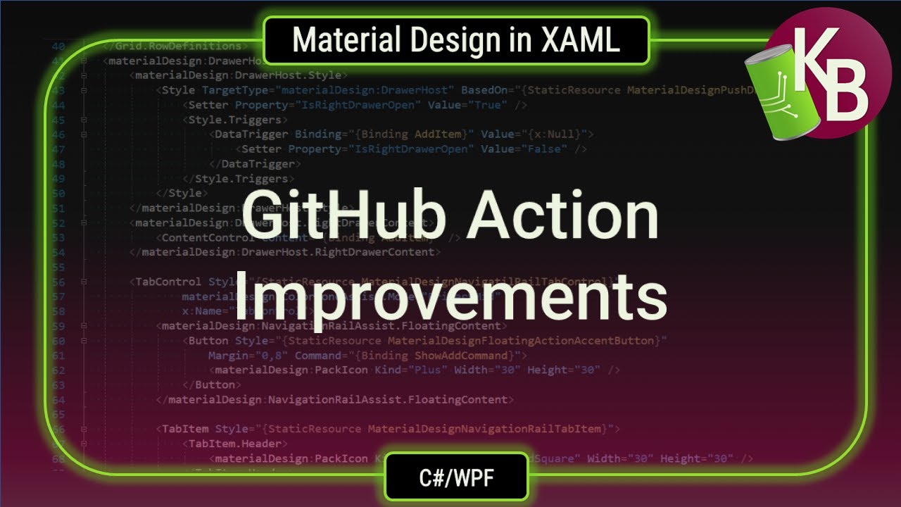 Material Design in XAML - GitHub Actions