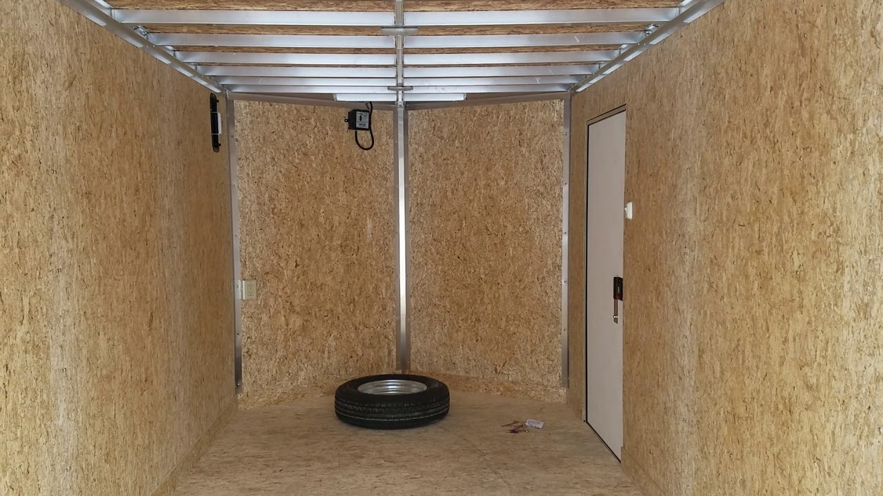 Aluminum Construction Trailer,  7x14 enclosed