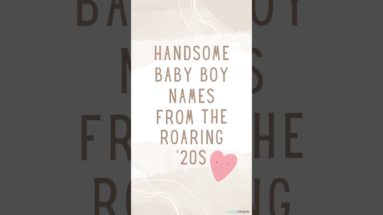 40 Forgotten but Handsome Baby Boy Names From the Roaring '20s. See more: https://bit.ly/3aTb5BG