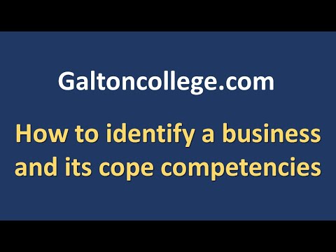 How to Identify a Business and its Core Competencies
