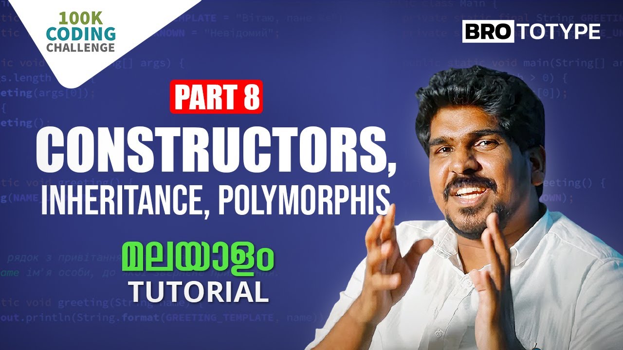 Part 8 | Constructors, Inheritance, Polymorphism | Java Programming Malayalam Tutorial