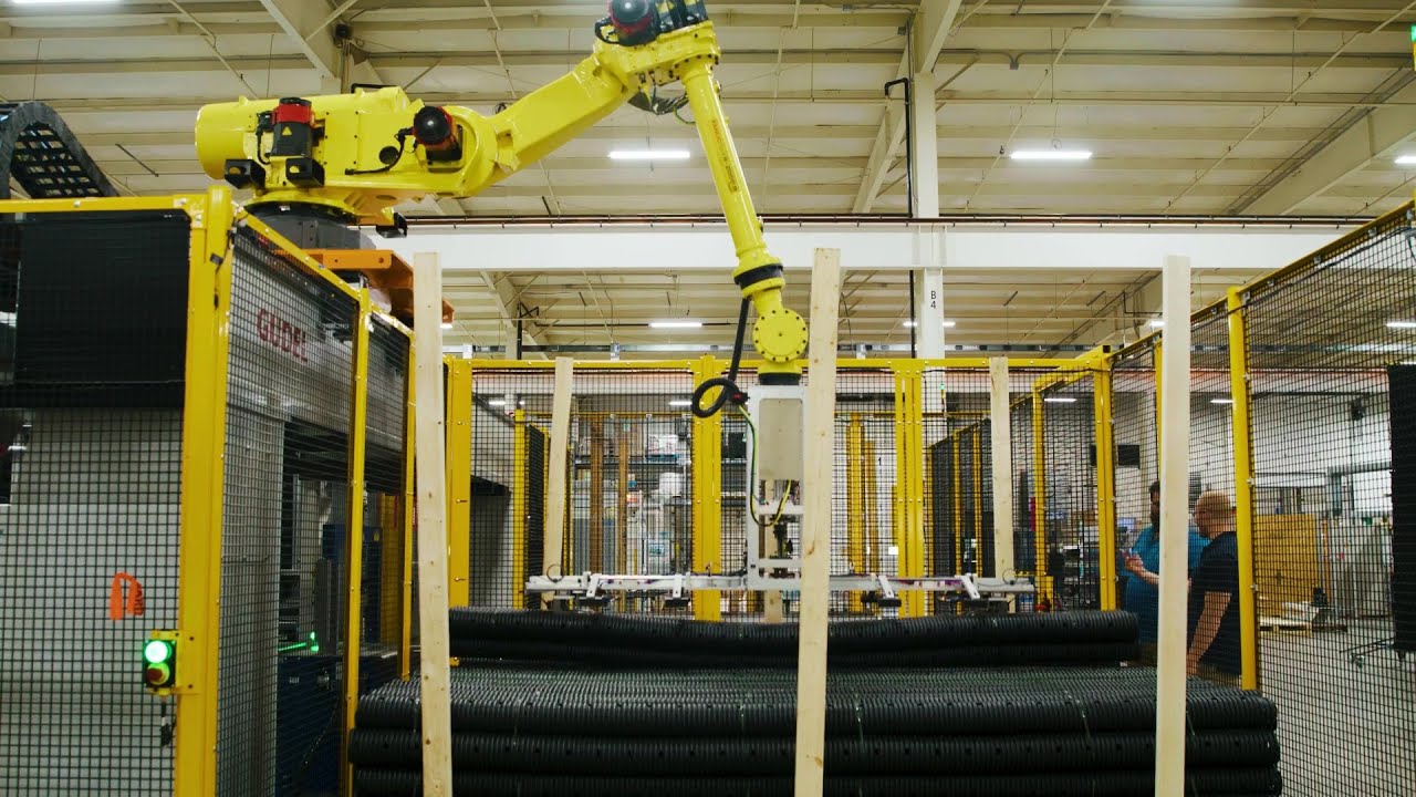 Flexible Pipe Sorting and Palletizing System