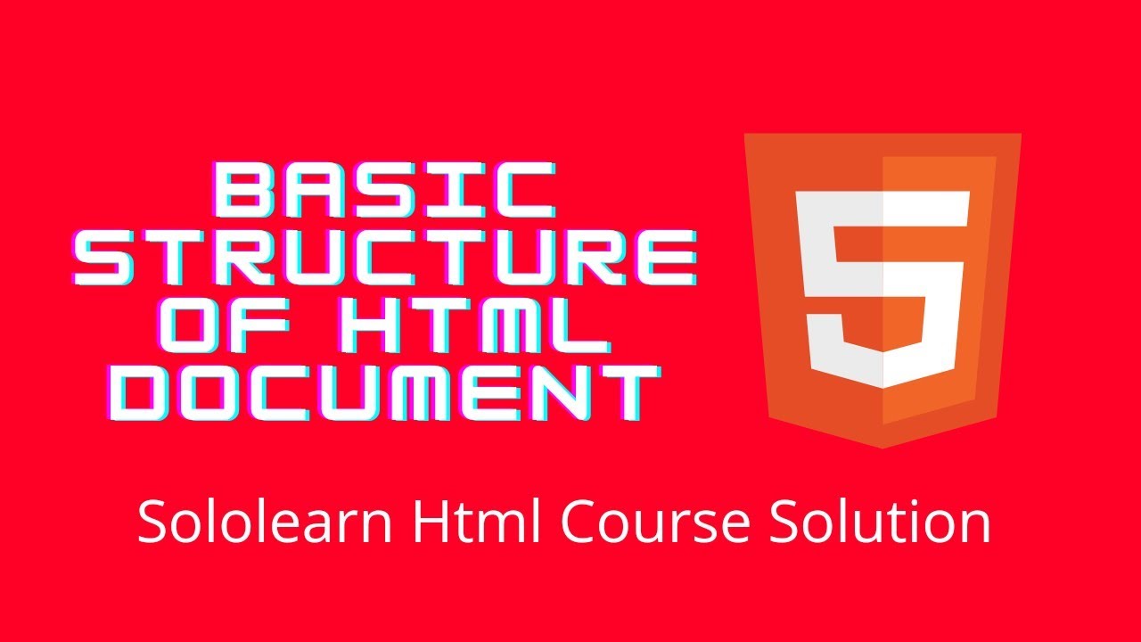 Basic HTML | Sololearn Html Course Solution #PCoder #Shorts