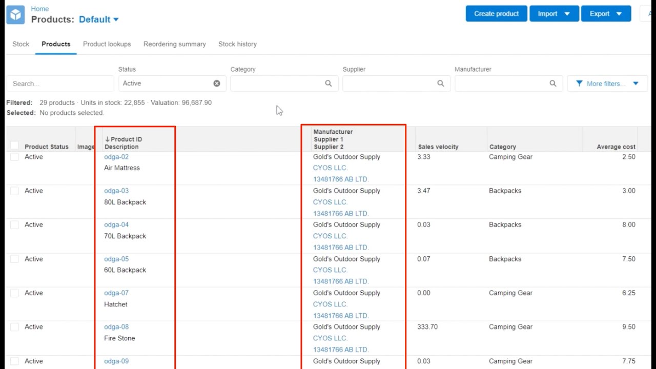 Adding stacking column on a list screen