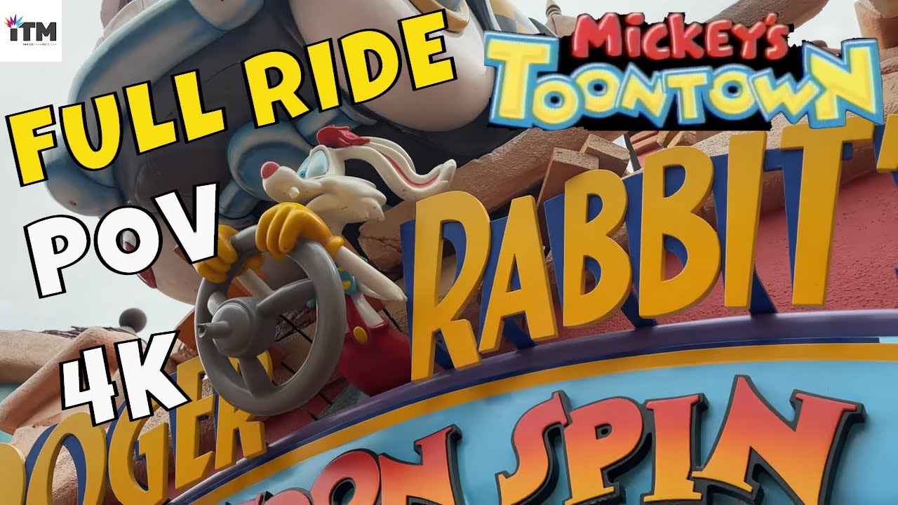 MyDisneyFix | Roger Rabbit's Car Toon Spin! • FULL RIDE POV • Disney ...