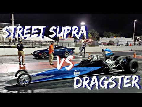 1,600 HP Toyota Supra Races a Dragster, Photo Finish Required ...
