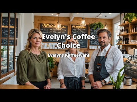 Evelyn's Coffee Choice. German Learner Dialogue A1#Kaffee #Café #Cappuccino