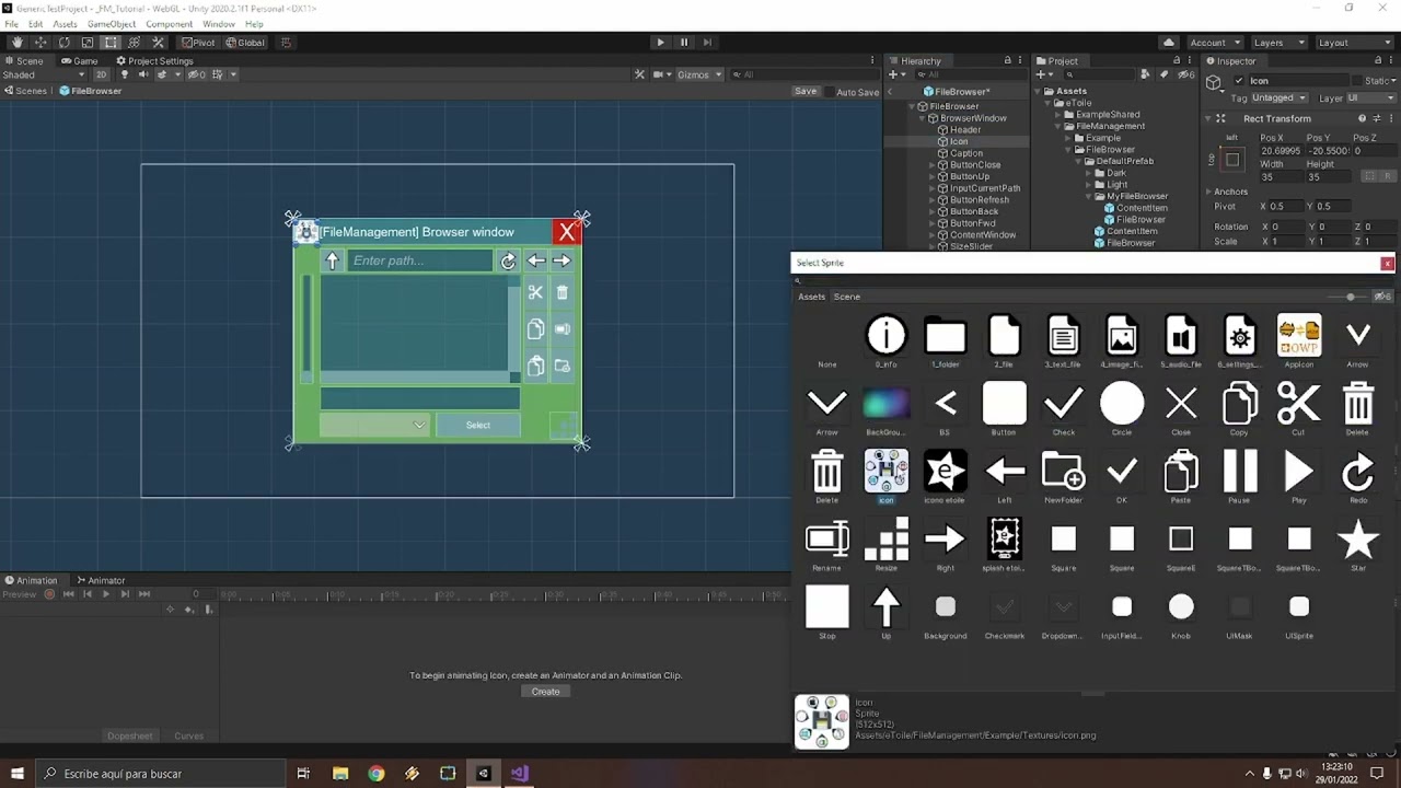 [FileManagement] Customizing the FileBrowser