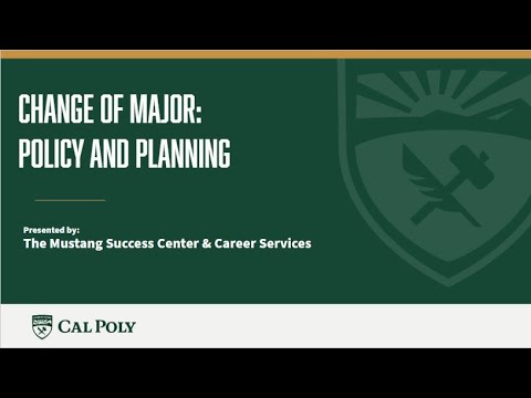 Change of Major at Cal Poly