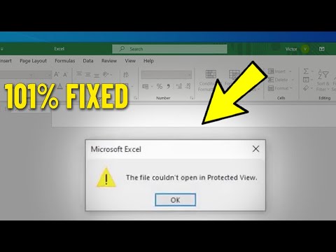 The file couldn't open in Protected View in Microsoft Excel | How To Fix CAN'T OPEN FILE PROTECTED ✅
