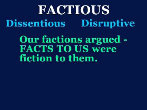 factious