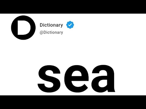 sea Meaning In English