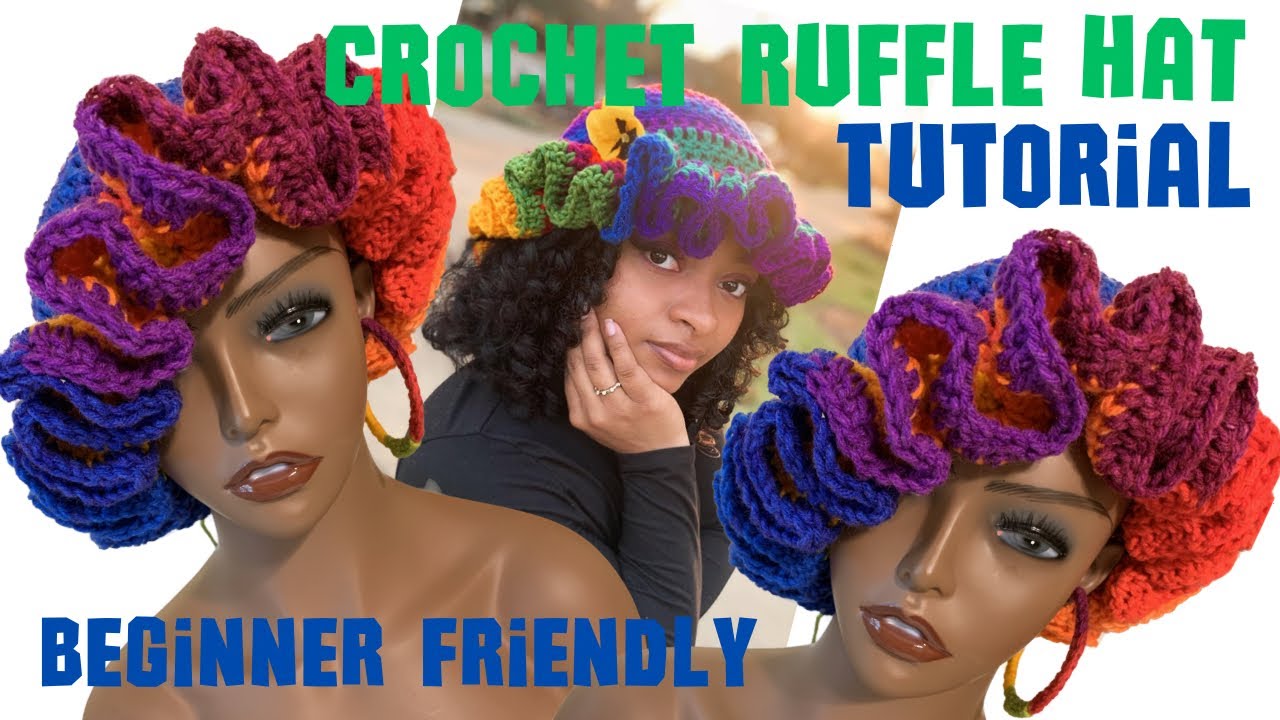 Crochet Ruffle Hat Tutorial |Beginner Friendly Step-by-Step |Bucket Hat |ShellyHat