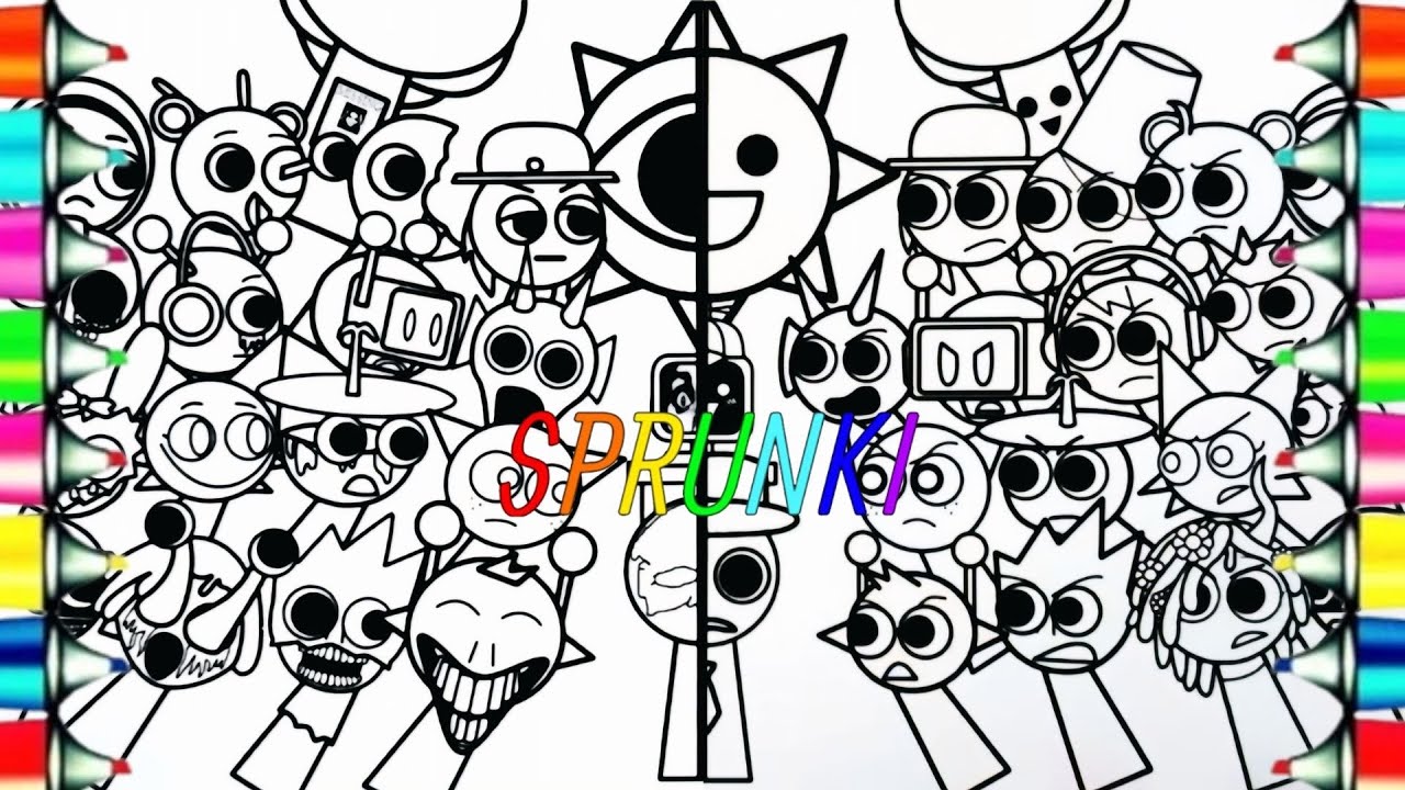 Incredibox Sprunki New Big Coloring Pages | How to Color ALL Original Sprunki vs Sprunki Horror NCS