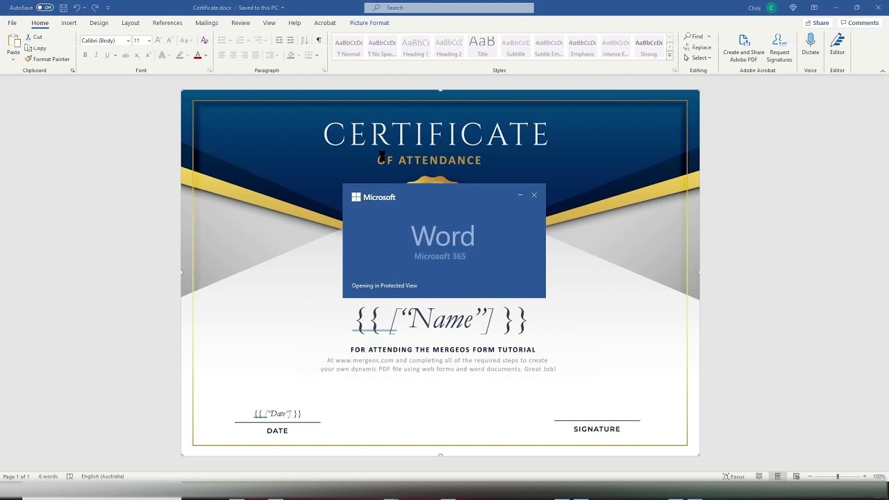 Create an automated Certificate of Attendance in less than 10 minutes