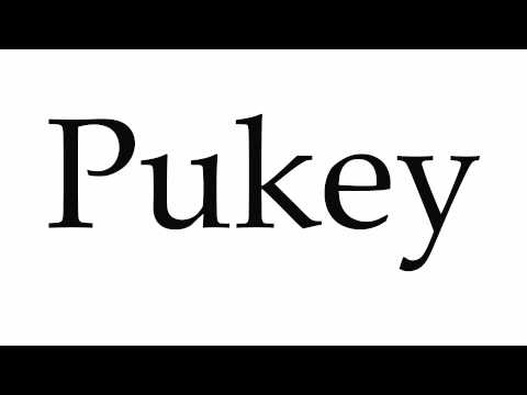 How to Pronounce Pukey
