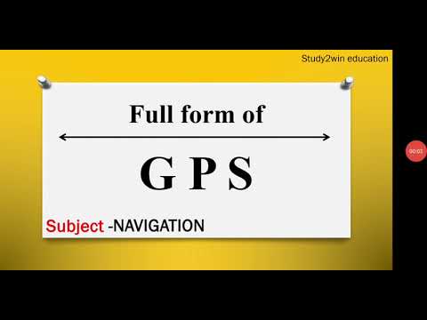 GPS ka full form | Full form of GPS in English | Subject - NAVIGATION