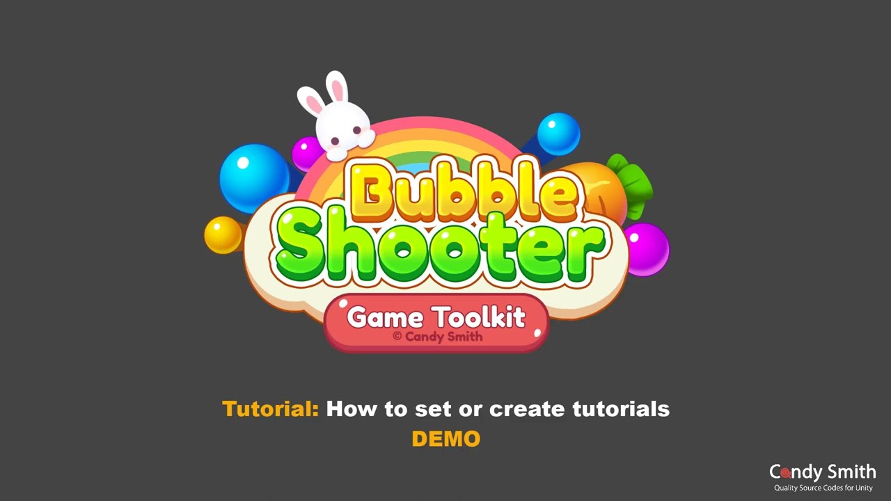 Bubble Shooter Game Tool Kit for Unity. How to set or create in-game tutorials DEMO