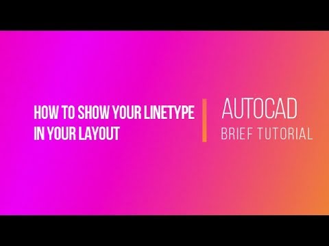 Linetype missing in layout autocad