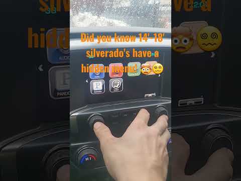 Silverado's hidden radio menu!#automobile #chevrolet #radio #secret #youtubeshorts #didyouknow #subs