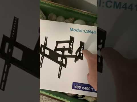 C MOUNTS Full Motion Corner TV Wall Mount Review, works in the tight bedroom corner