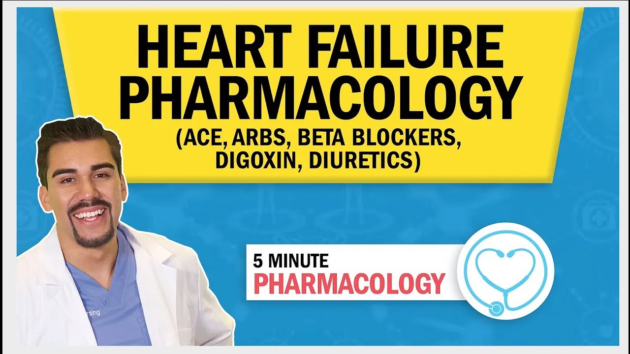Heart Failure Medications Pharmacology: ACEs, ARBs, Beta Blockers, Diuretics for Nursing & NCLEX