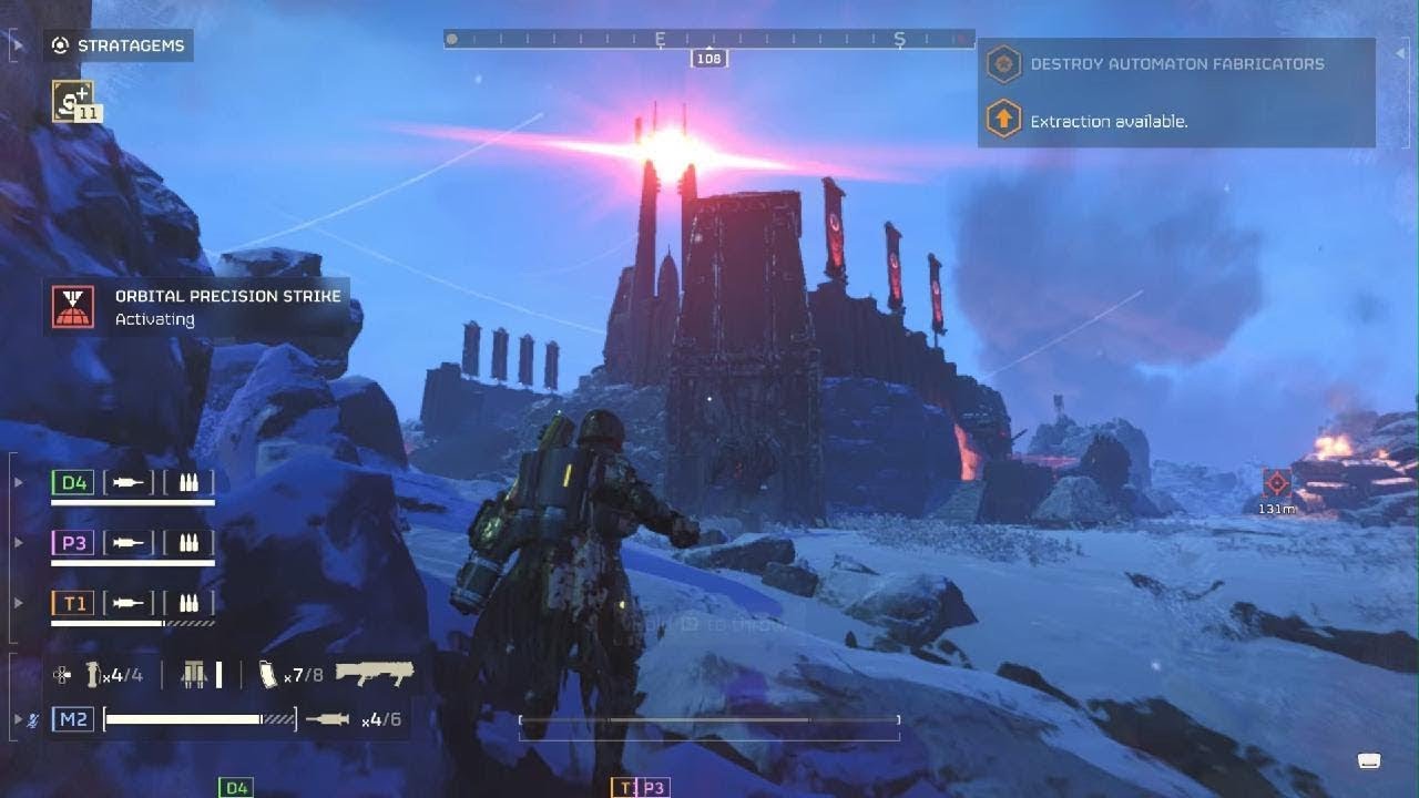 HELLDIVERS 2. Glitched  under map and drowned.