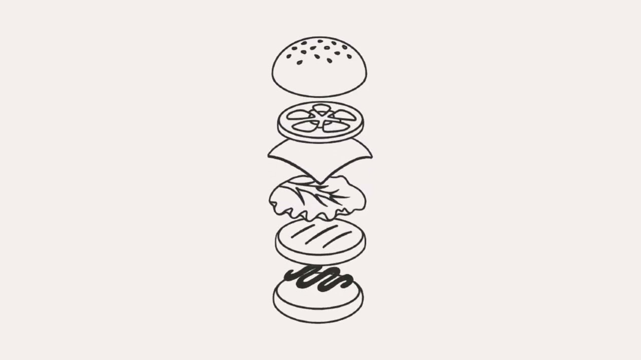 Simple Burger Whiteboard Animation