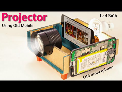 How to make Projector using Old Smartphone | DIY Mobile Projector Science Project