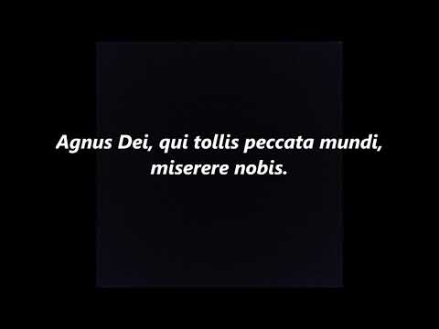 AGNUS DEI Latin GREGORIAN CHANT MASS Ordinary Lyrics Words Text sing along Lamb of God