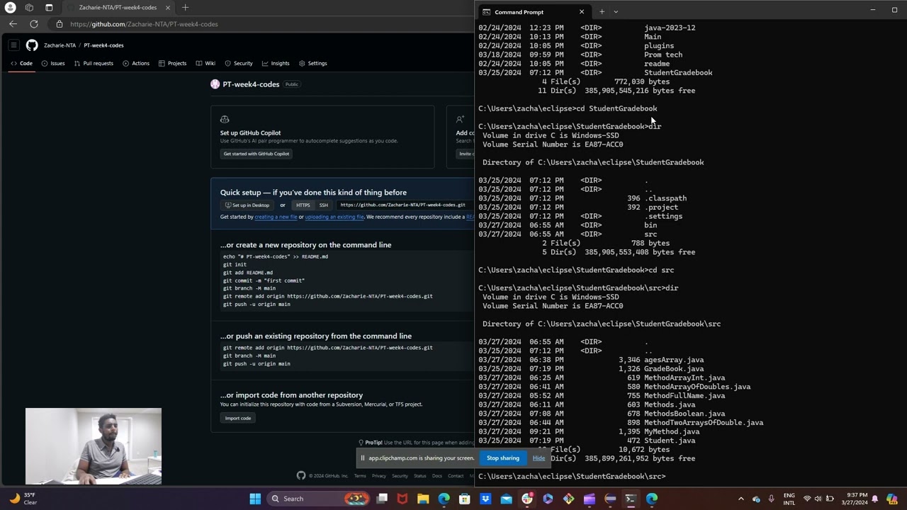 PT week 3 video github intro   Made with Clipchamp