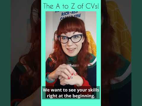 CV A to Z with Rebecca Pay - Showing your key skills on your CV