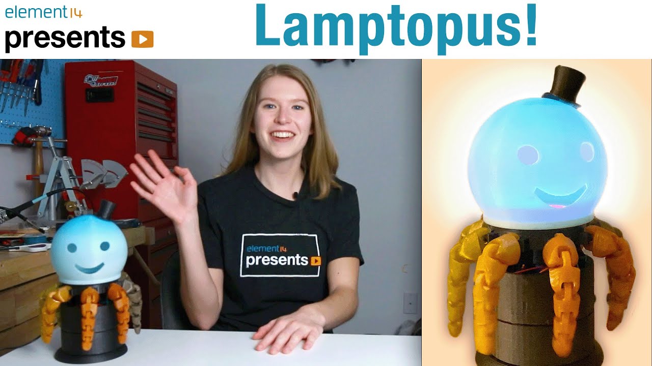 Lamptopus: Spinning LED Desk Lamp -- Episode 592 - element14 Community